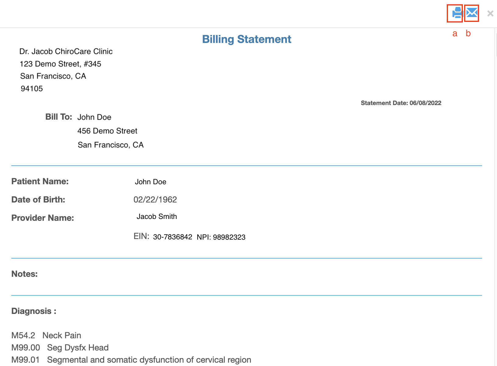 How to Generate, Email, and Print Billing Statement for a Patient’s ...