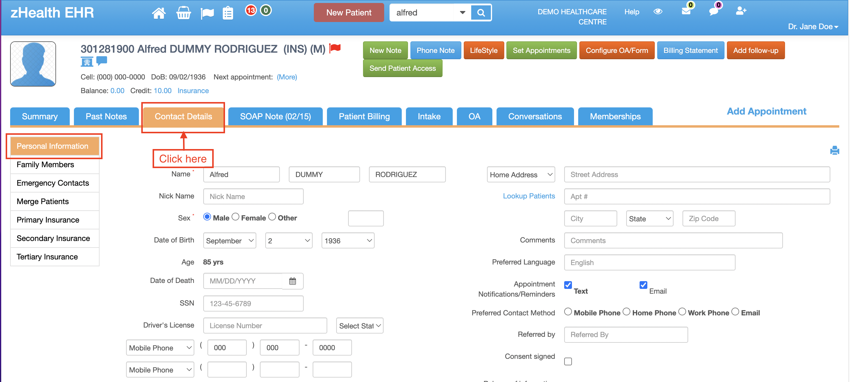 How to Use the Lookup Patients Feature in Patient Contact Details